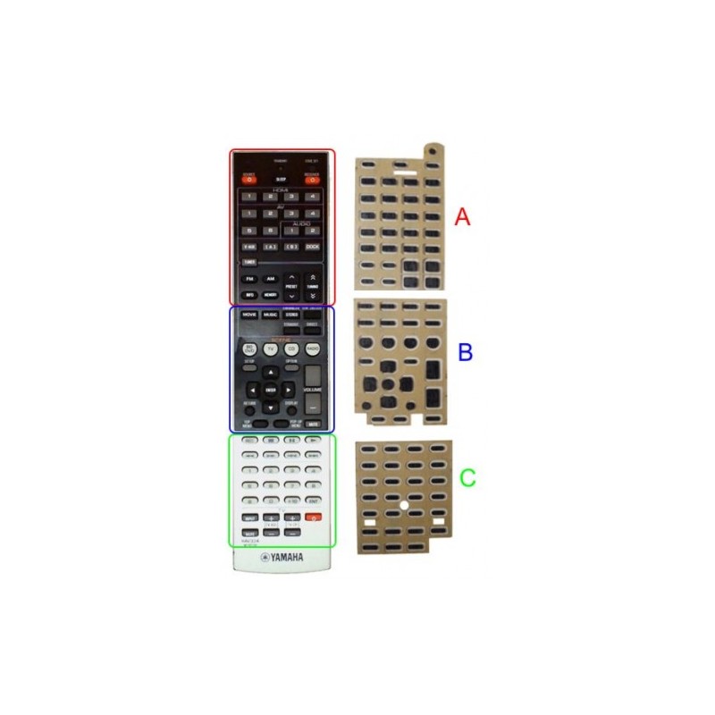 Yamaha RAV290 - RAV331 Series Remote Control Button Repair Pad