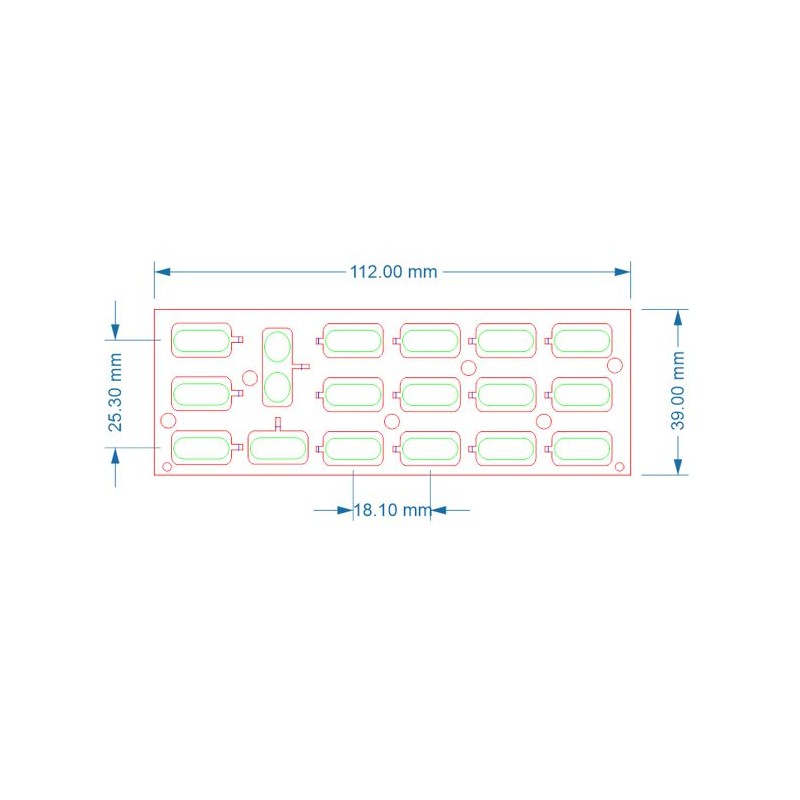 NAPCO Gemini Alarm Keypad Repair Membrane