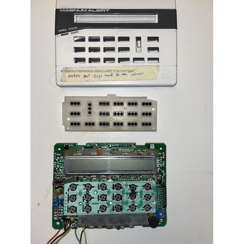 NAPCO Gemini Alarm Keypad Repair Membrane