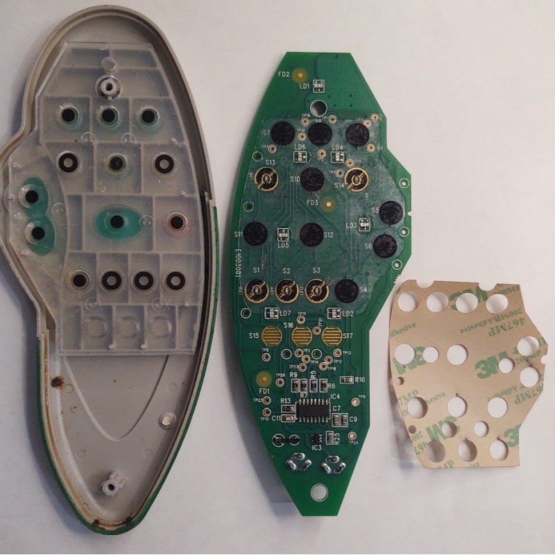 Tempurpedic Ergo Raven Remote Button Repair Membrane