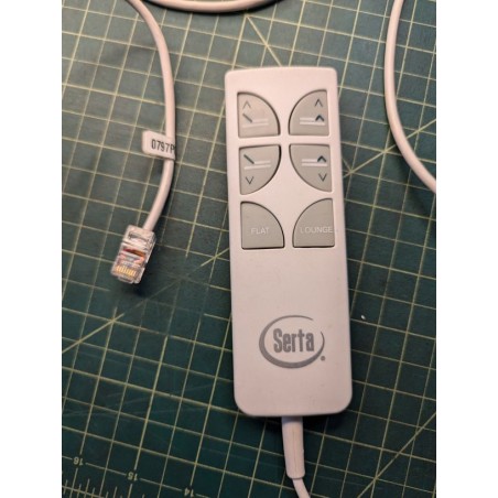 Linak (Serta and more) 6-btn Wired Bed Remote Rj45