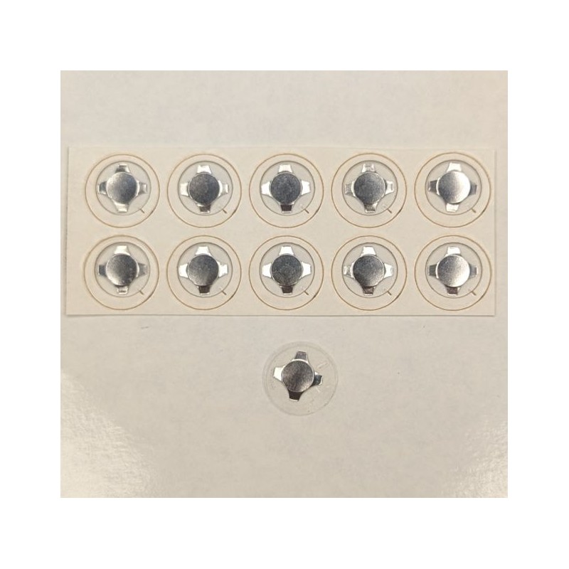 Snap Dome Cross Shape 12mm