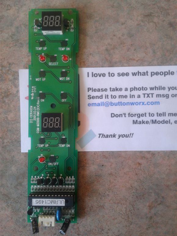 CERAGEM Remote Control Master M3500 Massage Bed Button Repair