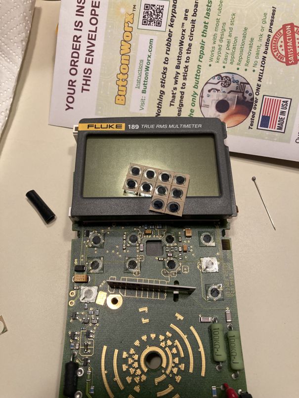 Button Repair FLUKE 189 True RMS Multimeter