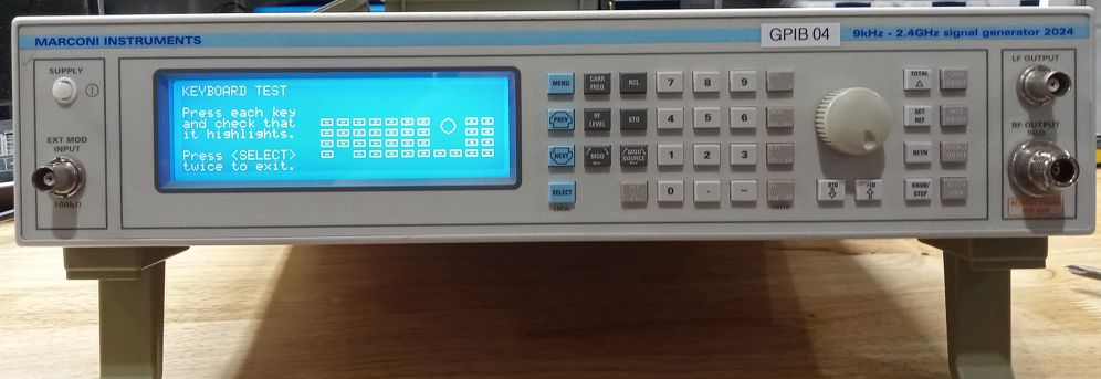 Button Repair Marconi 2.4GHz RF signal generator 2024