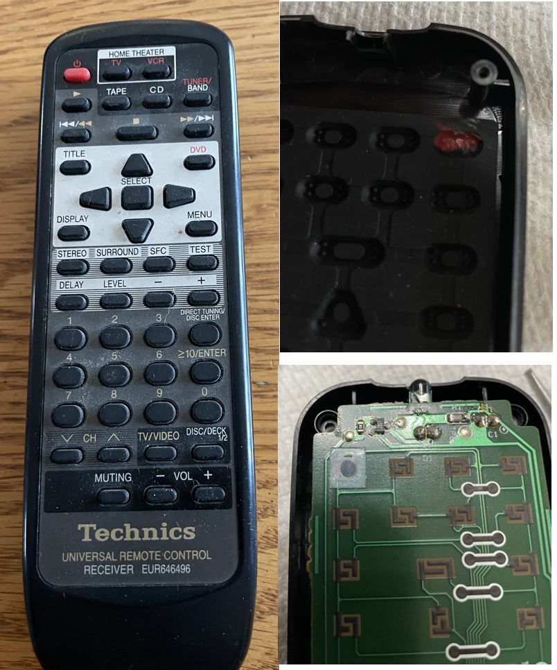 Technics EUR646496 Button Repair