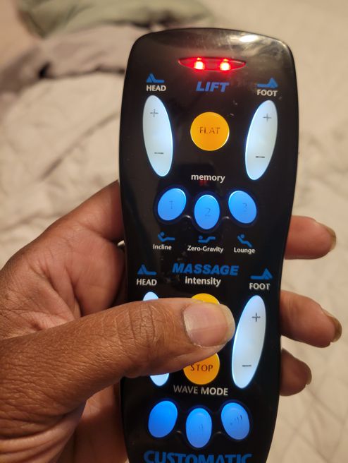 Customatic bed frame remote button repair Sealy Rize TRURC-N5