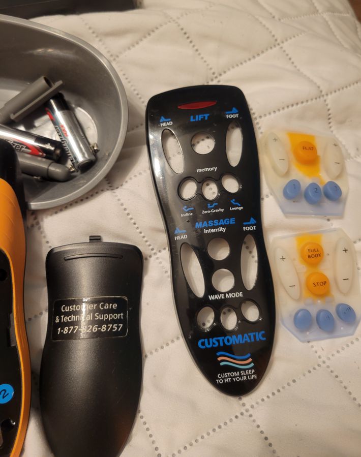 Customatic bed frame remote button repair Sealy Rize TRURC-N5